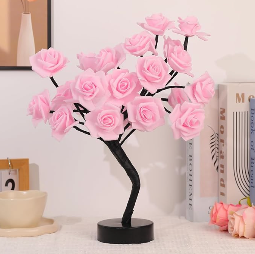Valentine’s Rose Tree Lamp – Rose & Reverie